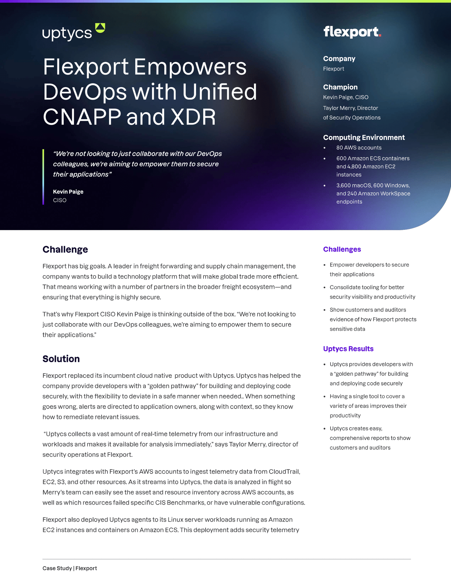 Unified CNAPP and XDR | Uptycs